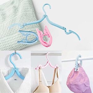 22 Pcs Travel Hangers Portable Folding Clothes Hangers for Home and Travel