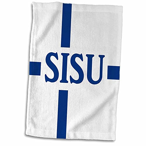 3dRose - InspirationzStore - Typography - Sisu - Finnish Word for Stoic Strength of Will - Finland Design - Towels (twl-321408-1)