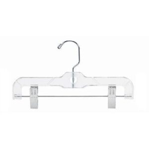 only hangers children's clear plastic pant/skirt hanger - 10" (50)