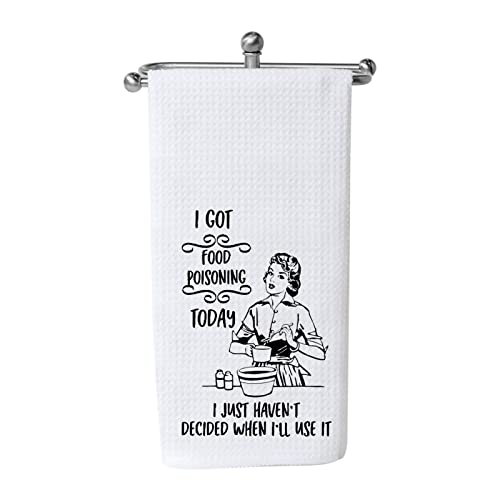 WCGXKO Mother Gift Housewives Gift Mother Thank You Gift Kitchen Towel for Mom (I GOT Food)