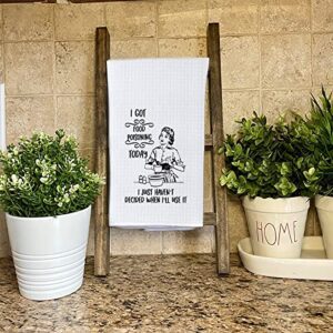 WCGXKO Mother Gift Housewives Gift Mother Thank You Gift Kitchen Towel for Mom (I GOT Food)