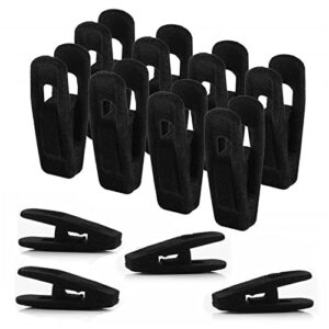 10 pack velvet hangers clips, flocking hanger clips clothespins velvet clips for skirt hanger pants hanger suit velvet hangers, strong hangers clip