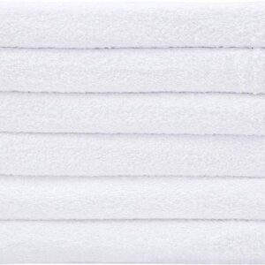 Utopia Towels Premium Bundle - 1 Cotton Washcloths White (12x12 inches), Pack of 24 with Flour Sack Dish Towels, 12 Pack - 28 x 28 Inches and Dish Towels 12 Pack - 15 x 25 Inches