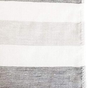 IPPINKA Senshu Japanese Towel, Ultra Soft, Quick-Drying, Two-Tone Stripes, Grey (Set of 3 Towels)