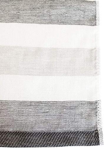 IPPINKA Senshu Japanese Towel, Ultra Soft, Quick-Drying, Two-Tone Stripes, Grey (Set of 3 Towels)