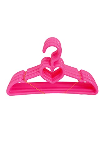 MBD Pink Heart Hangers Fit 18 Inch Doll Clothes- Doll Clothes Hangers