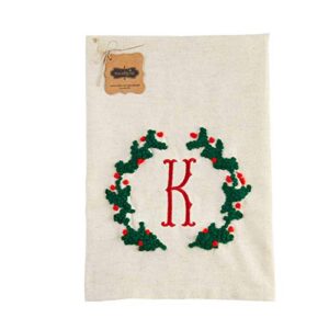 Mud Pie G Initial French Knot Towel