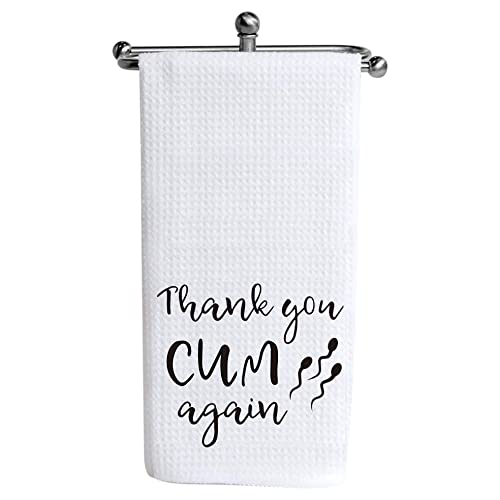 Funny Naughty Bathroom Wash Towel for Boyfriend Husband Humorous Birthday Christmas Bathroom Hand Towel Gift