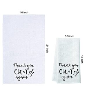 Funny Naughty Bathroom Wash Towel for Boyfriend Husband Humorous Birthday Christmas Bathroom Hand Towel Gift