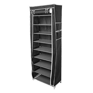 Faint 10 Tiers Shoe Rack with dustproof Cover Dormitory Simple Collect Rac,Collect Colthes,Shoes, Books, Sundries