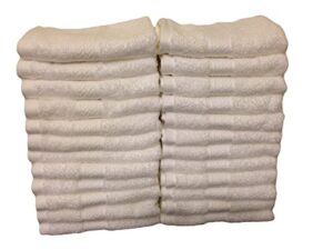 grandeur hospitality luxury hospitality washcloths, 24 pack