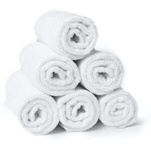 American Mills 100% Cotton White Wash Cloths: (White 8X2)