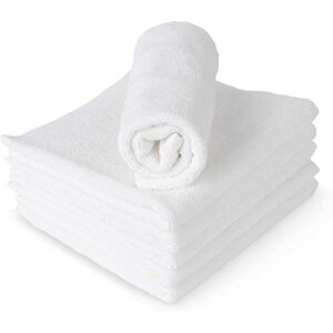 American Mills 100% Cotton White Wash Cloths: (White 8X2)