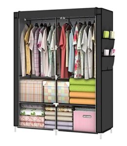 youud wardrobe storage closet clothes portable wardrobe storage closet portable closet organizer portable closets wardrobe closet organizer shelf wardrobe clothes organizer standing closet black