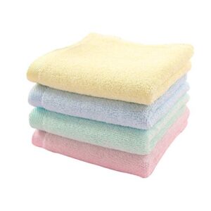 luxury bamboo kids baby bath towel set 8 pack for bathroom-hotel-spa-kitchen multi-purpose fingertip towels & face cloths 10'' x 20"