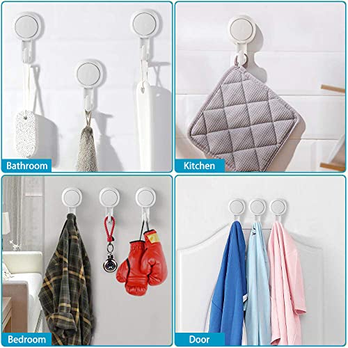 LUXEAR Shower Caddy Suction Cup NO-Drilling Removable Bathroom Shower Shelf Powerful Shower Organizer Max Hold 22lbs Caddy Basket Waterproof & 2 pack shower suction hooks