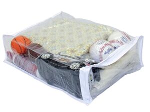 fba clear vinyl zippered sweater clothing storage bag 11 x 15 x 4 set of 10