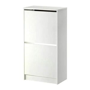 bissa shoe cabinet with 2 compartments, white