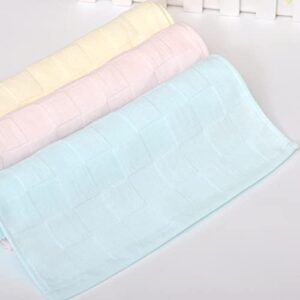 BENBOR 30x30cm Face Towel Square Towels for Washing Face Drying Hair Towels Cleaning Towel Face Cloths for Baby Kids Adult - Pink