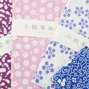 MIYAMOTO Japanese Traditional Towel Tenugui Small Pattern 5 type set Basic pattern-2 by KOMESICHI