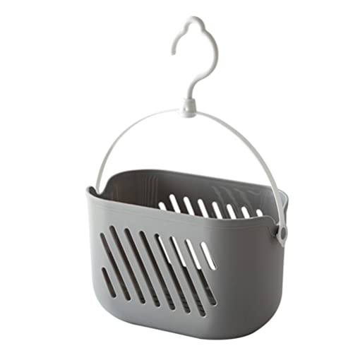 DOITOOL Plastic Hanging Shower Caddy Basket: Connecting Organizers Storage Basket with Hook for Bathroom Kitchen Pantry Bathroom Dorm Room（9.1x5.5x5.1inch）