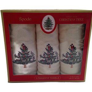 Spode Christmas Tree, Boxed Set of 3 Fingertip Towels