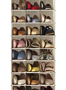 Whitmor 30 Section Hanging Shoe Shelves, Tan