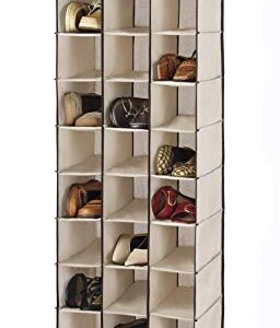 Whitmor 30 Section Hanging Shoe Shelves, Tan