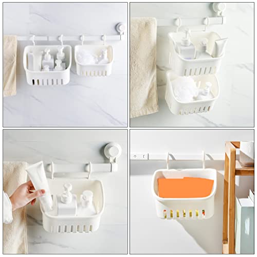 Shower Storage Plastic Hanging Shower Caddy Basket: Bath Shower Connecting Organizer Storage Basket with Hook for Bathroom Kitchen Pantry Bathroom Dorm Room Shower Toy Holder