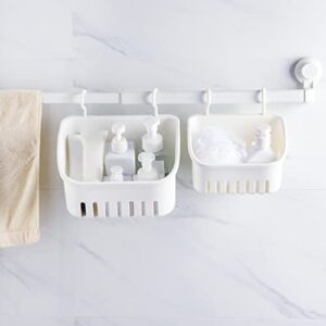 Shower Storage Plastic Hanging Shower Caddy Basket: Bath Shower Connecting Organizer Storage Basket with Hook for Bathroom Kitchen Pantry Bathroom Dorm Room Shower Toy Holder