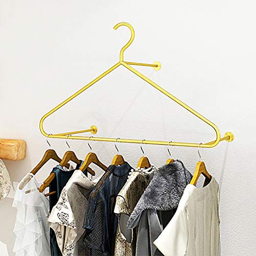 Hanger-Shaped Clothing Display Rack,Wall Garment Storage Rack,Coat Rack Hanger Storage for Clothing Store-80/100/120cm (Size : 803257cm)