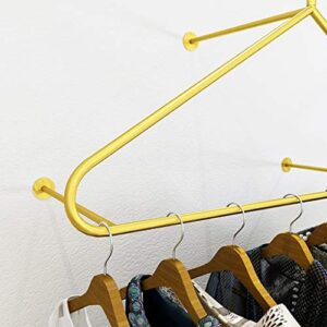 Hanger-Shaped Clothing Display Rack,Wall Garment Storage Rack,Coat Rack Hanger Storage for Clothing Store-80/100/120cm (Size : 803257cm)