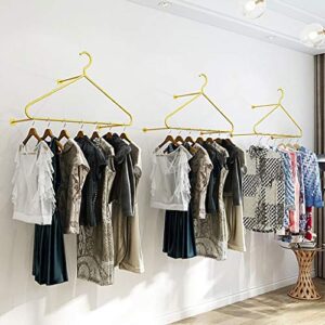 Hanger-Shaped Clothing Display Rack,Wall Garment Storage Rack,Coat Rack Hanger Storage for Clothing Store-80/100/120cm (Size : 803257cm)