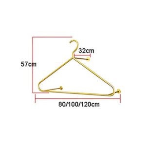 Hanger-Shaped Clothing Display Rack,Wall Garment Storage Rack,Coat Rack Hanger Storage for Clothing Store-80/100/120cm (Size : 803257cm)