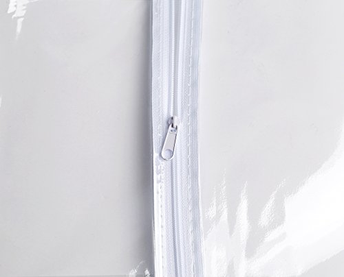 Clear Vinyl Garment Bag - Protect Your Clothing While Traveling and Dust Free While Hanging in Your Closet. These Garment Bags are Ideal for Coats, Suits, Dresses or Gowns - Set of 2 (24 X 54 Inches)