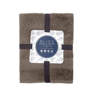 Bliss Luxury Combed Cotton Bath Towels - 34" x 56" | Extra Large Premium Quality Bath Sheet | Salon Towels | 650 GSM | Soft & Absorbent Towels for Bathroom | Slate, 2 PK Bliss Hand Towels