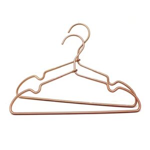 30Pack Koobay Non Slip 32CM Gold Copper Light Wire Children Clothes Suit Coat Metal Hanger