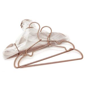 30Pack Koobay Non Slip 32CM Gold Copper Light Wire Children Clothes Suit Coat Metal Hanger