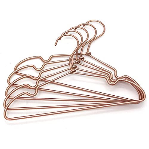 30Pack Koobay Non Slip 32CM Gold Copper Light Wire Children Clothes Suit Coat Metal Hanger