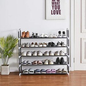 shoe rack, 25 pairs, 5 tiers shoe organizer, shoe racks for closets, shoe organizer for closet, closet shoe organizer, shoe rack organizer, shoe rack 25 pairs, tall shoe rack, 38"lx12"wx35"h