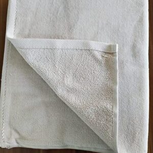 Global_Trading 6 Pack - FINGERTIP Towels 11X18 Terry-Velour Towels 100% Cotton (Beige) (6, Beige)