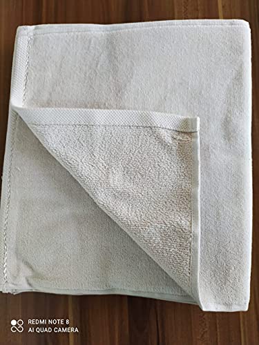 Global_Trading 6 Pack - FINGERTIP Towels 11X18 Terry-Velour Towels 100% Cotton (Beige) (6, Beige)