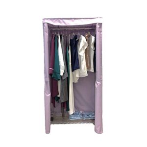 Formosa Covers Portable Garment Rolling Rack Cover - Protect Your Clothes from Dust Keep Your Room Looking Organized in Lilac Purple (Cover Only) (36"W x 18"D x 68"H)