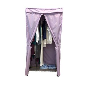 Formosa Covers Portable Garment Rolling Rack Cover - Protect Your Clothes from Dust Keep Your Room Looking Organized in Lilac Purple (Cover Only) (36"W x 18"D x 68"H)