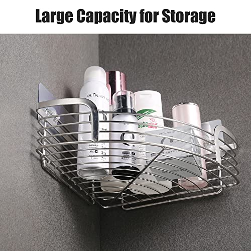 RelaxScene Shower Caddy Shelf for Corner - Bathroom Shower Organizer Storage 2-Pack Rustproof - Shower Shelves for Inside Shower Silver