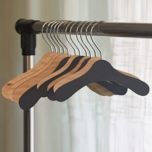 5 Pack Kids Hangers Baby Hanger Wooden ,8.6 INCH Pet Clothes Hangers for for Dog Cat Baby Toddler Kids Little Hangers for Doll Dress Clothes Gown Outfit Holders Accessories (L)