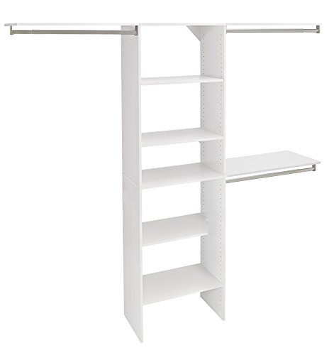 ClosetMaid SuiteSymphony Closet Organizer with Shelves, 25-Inch-Pure White