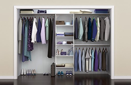 ClosetMaid SuiteSymphony Closet Organizer with Shelves, 25-Inch-Pure White