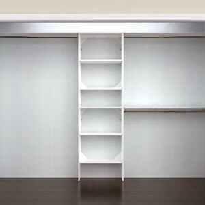 ClosetMaid SuiteSymphony Closet Organizer with Shelves, 25-Inch-Pure White