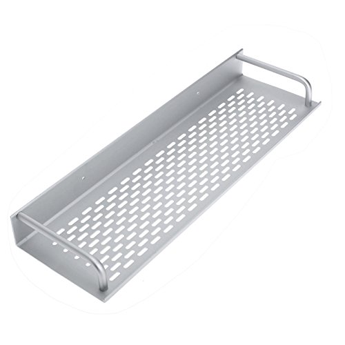 dophee 40cm Single Tier Mesh Rectangle Bath/Kitchen Rack Aluminum Bathroom Shelf Space Storage for Kitchen Bathroom